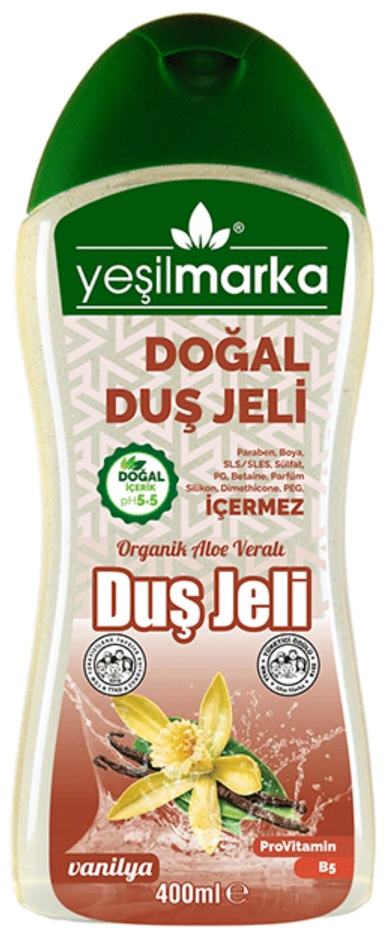 Органический гель для душа Ваниль Yeşilmarka Халяль