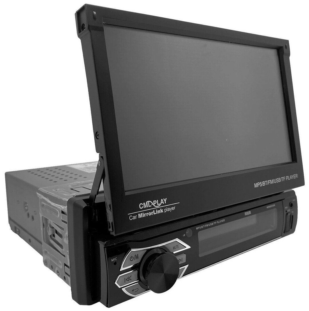 Автомагнитола с выдвижным экраном сенсорным 1 din 7 дюймов, USB, AUX ...
