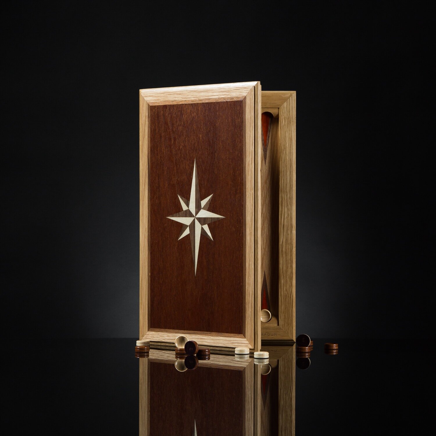 Нарды "Книга" светлый корпус (дорожные)