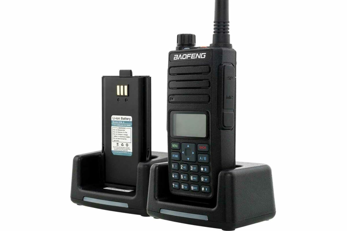 Baofeng Рация DR-1801 UV (DMR) 136-174/400-470 МГц, 2000 мАч, 5Вт 00029032 DR-1801UV