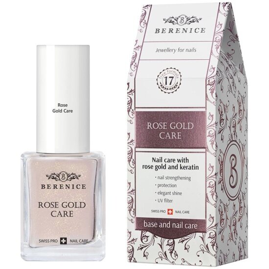Укрепляющее средство для ногтей Berenice Rose Gold Care с коллоидным золотом