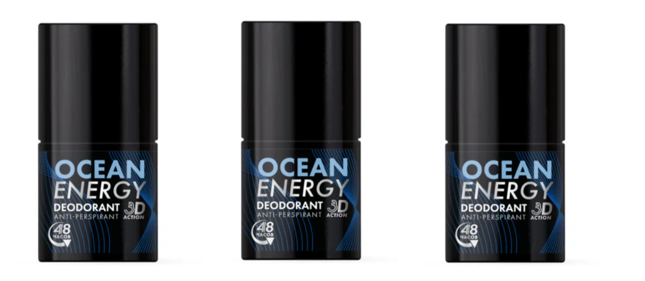 Дезодорант Zollider Ocean energy, для мужчин, 50 мл 3 шт