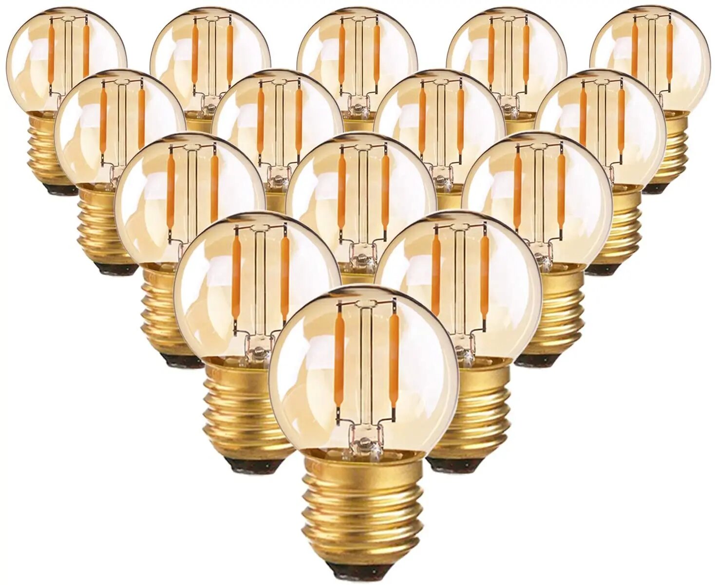 Genixgreen G40 Edison LED Filament мини лампочка 1 Вт 15PCS, 220V