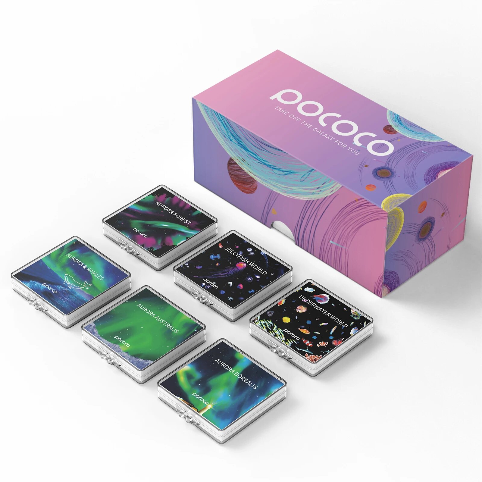 Диски Aurora и Deep Sea-диски для проектора POCOCO Galaxy, 5k Ultra HD, 6 шт. (без проектора)