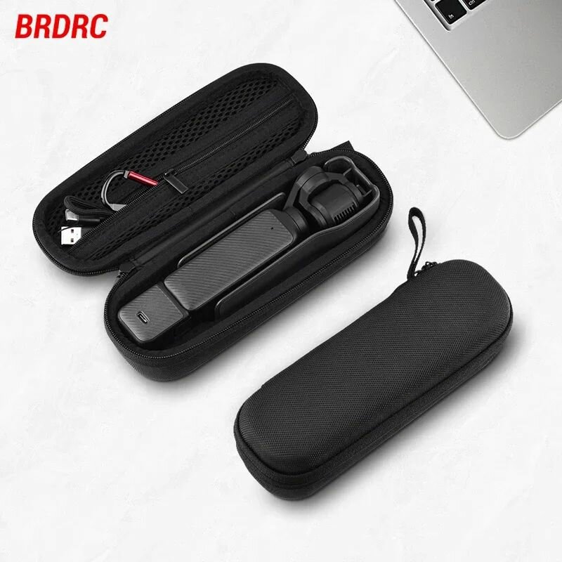 Защитный кейс BRDRC, для DJI OSMO Pocket 3, черный, с карабином