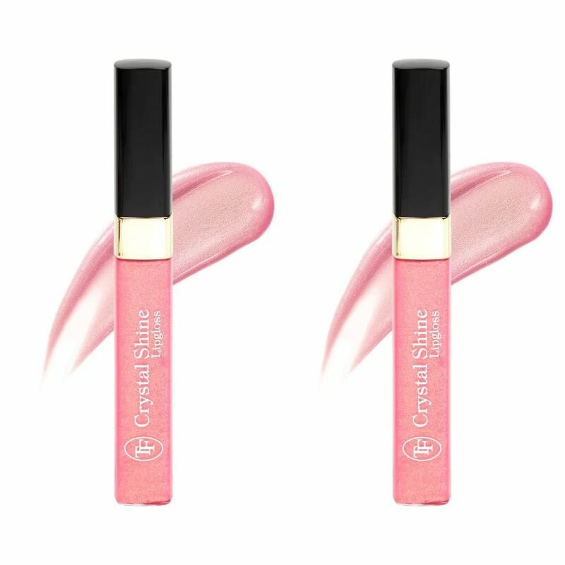 ТF Cosmetics Жидкая помада Cristal Shine Lipgloss, тон 29, изящный розовый, 2шт