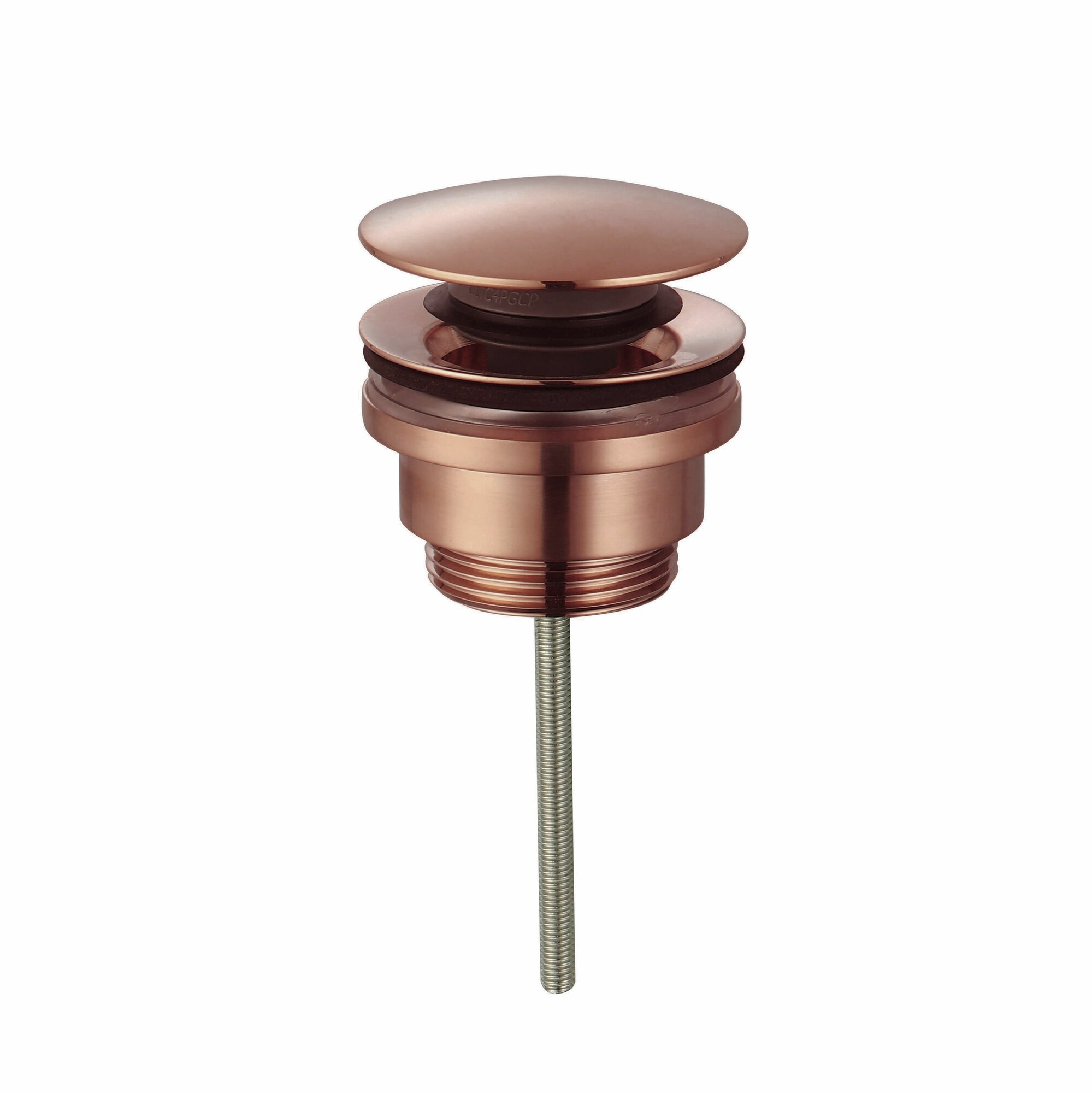 Донный клапан латунный AQUAme, медь шлифованная