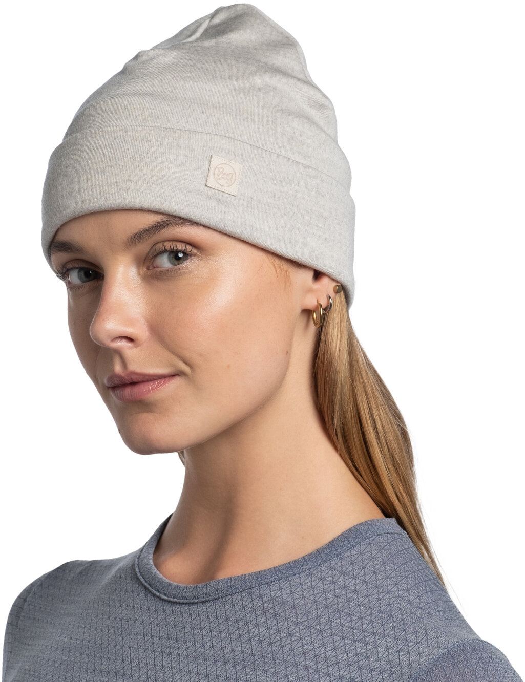 Шапка-бини Buff Hat Wool Heavyweight для мужчин, размер OneSize, серый — фото 1
