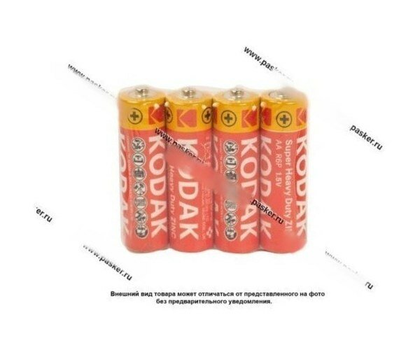 Батарейка kodak r6 4s super heavy duty