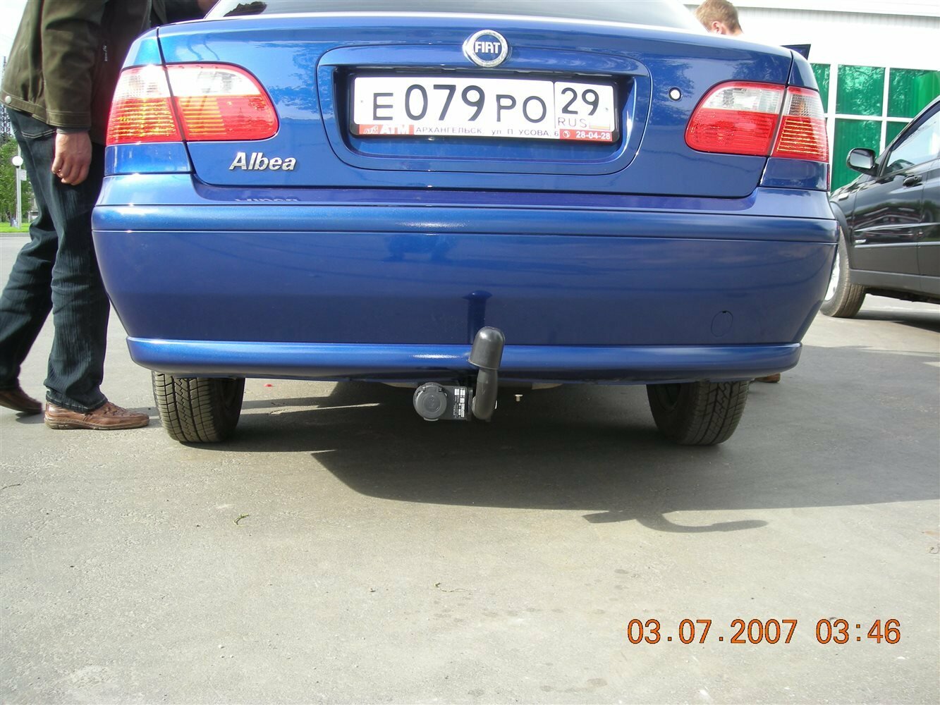 Фаркоп для Fiat Albea седан (2002-2012) (без электрики) (паспорт и сертификат) AvtoS. FA01