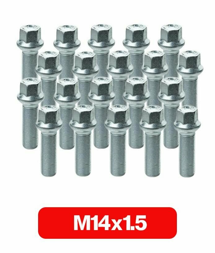 Комплект болтов Farad S17D28R13 (ZAB54/S), M14x1.5, 20 шт.