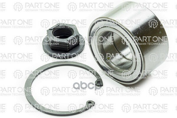 Подшипник ступичный front, FORD FOCUS 98>, FUSION 02>, FIESTA 01>, MAZDA 2 03>, 39x72x37, with ABS PART-ONE арт. 1BK041