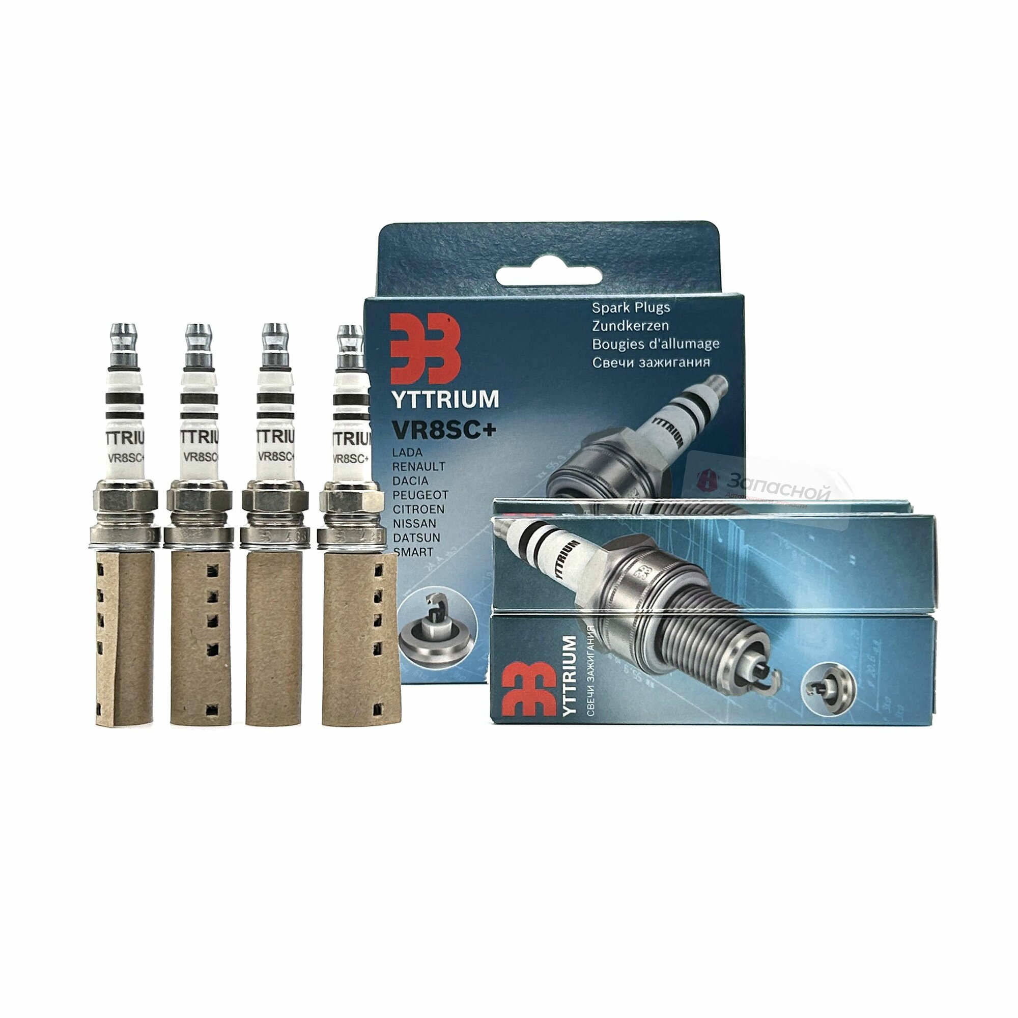 Свечи зажигания для а/м Lada XRay, Vesta, Granta, Renault Logan, Sandero, Duster - ЭЗ арт. VR8SC+