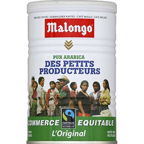 Malongo Max Havelaar кофе молотый 250г арабика 100% ж/б (015447)