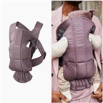 BabyBjorn Эрго-рюкзак Mini Cotton, цвет: пыльно-розовый