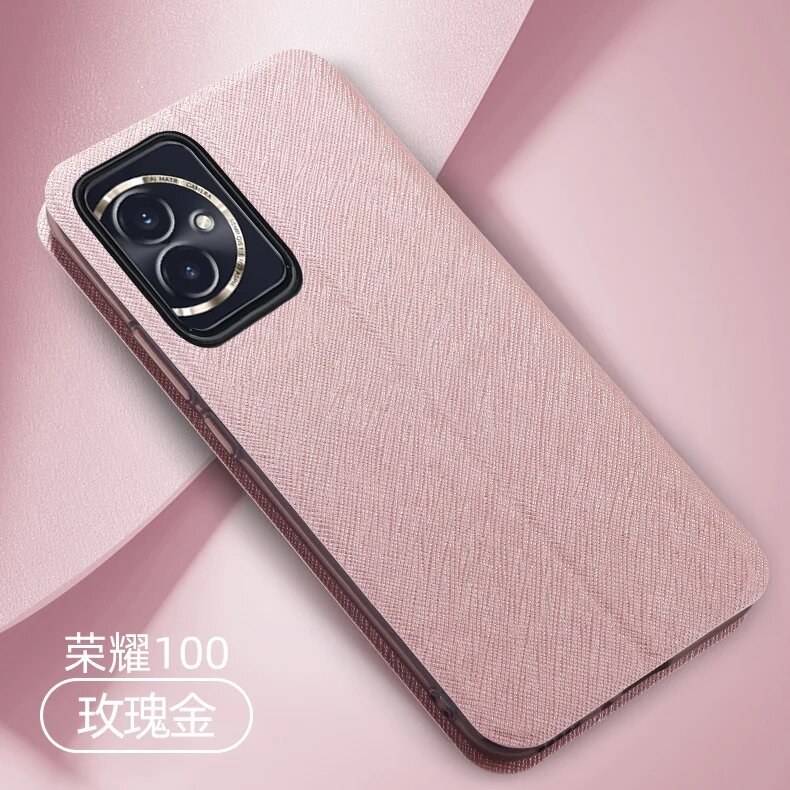 Тонкий флип-чехол Mofi для Honor 200, чехол из искусственной кожи + силиконовый чехол из ТПУ для Honor 400 300 200 Pro Honor 100 Pro, чехол для телефона Funda Capa Розовый, Rose Gold, For Honor 400