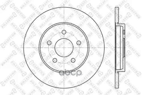6020-2551-SX_диск тормозной задний! Ford Mondeo all 00> Stellox арт. 60202551SX