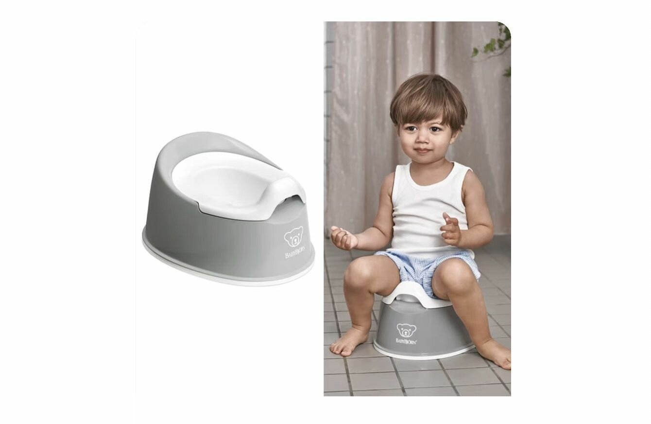 Горшок BabyBjorn Smart Potty White/Gray