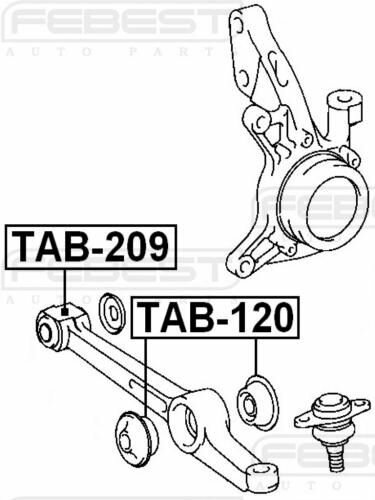 Сайленблок половинка переднего рычага Febest TAB120