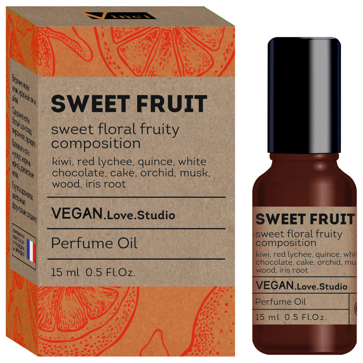 Масло парфюмерное VEGAN.Love.Studio женское стойкое Sweet Fruit 15мл