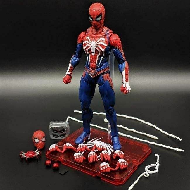 Мстители SHF Человек паук, PS4 Game Edition ПВХ экшн-Модель Коллекционная фигурка игрушка