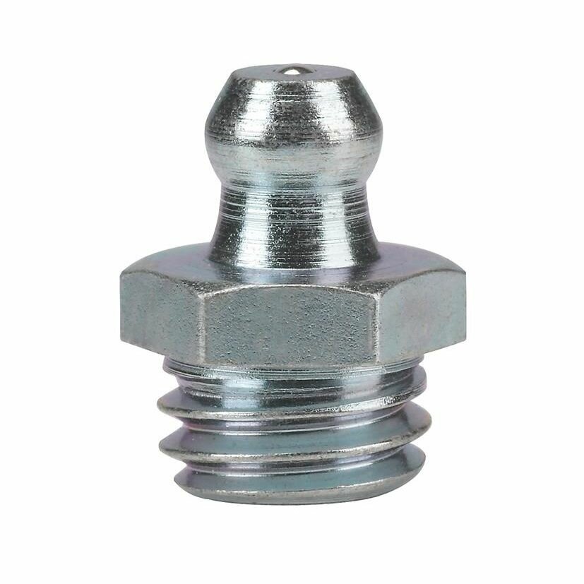 Коническая пресс-масленка (тавотница) H1 прямая (180) оцинкованная сталь M8x1,25 упаковка 25 штук