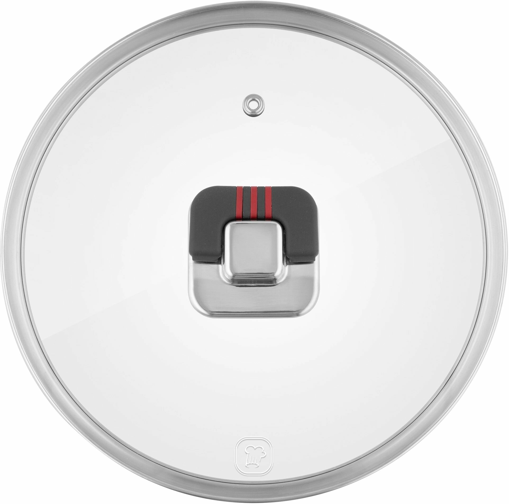 Крышка стеклянная Rondell Stripes RDA-1619 20см ручка серая