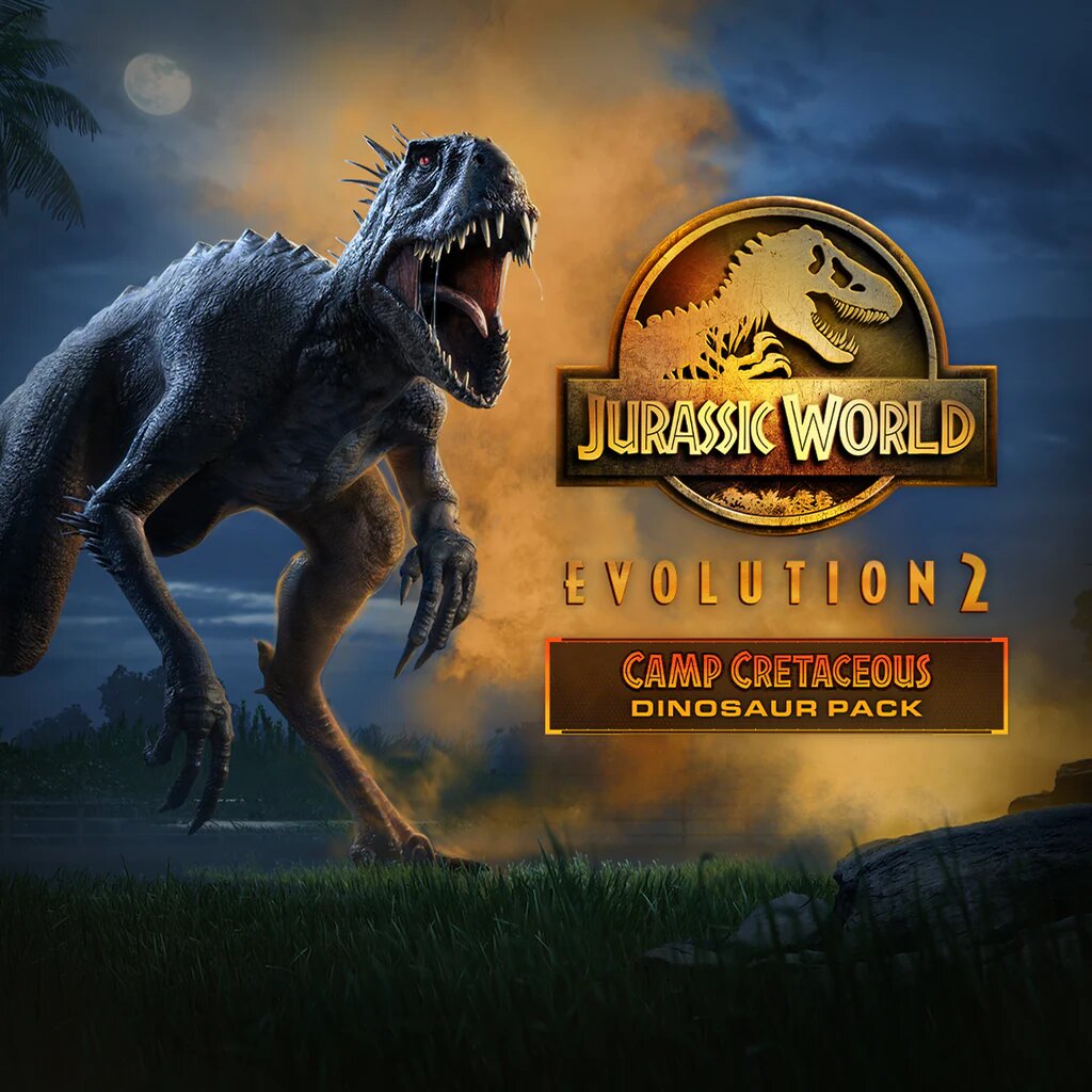 Дополнение Jurassic World Evolution 2: Camp Cretaceous Dinosaur Pack, цифровое издание PlayStation 5, регион Турция / код пополнения баланса