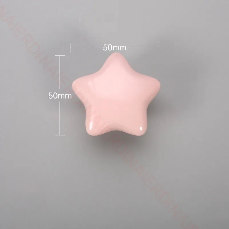 Керамическая ручка NAIERDI star-pink 50 мм