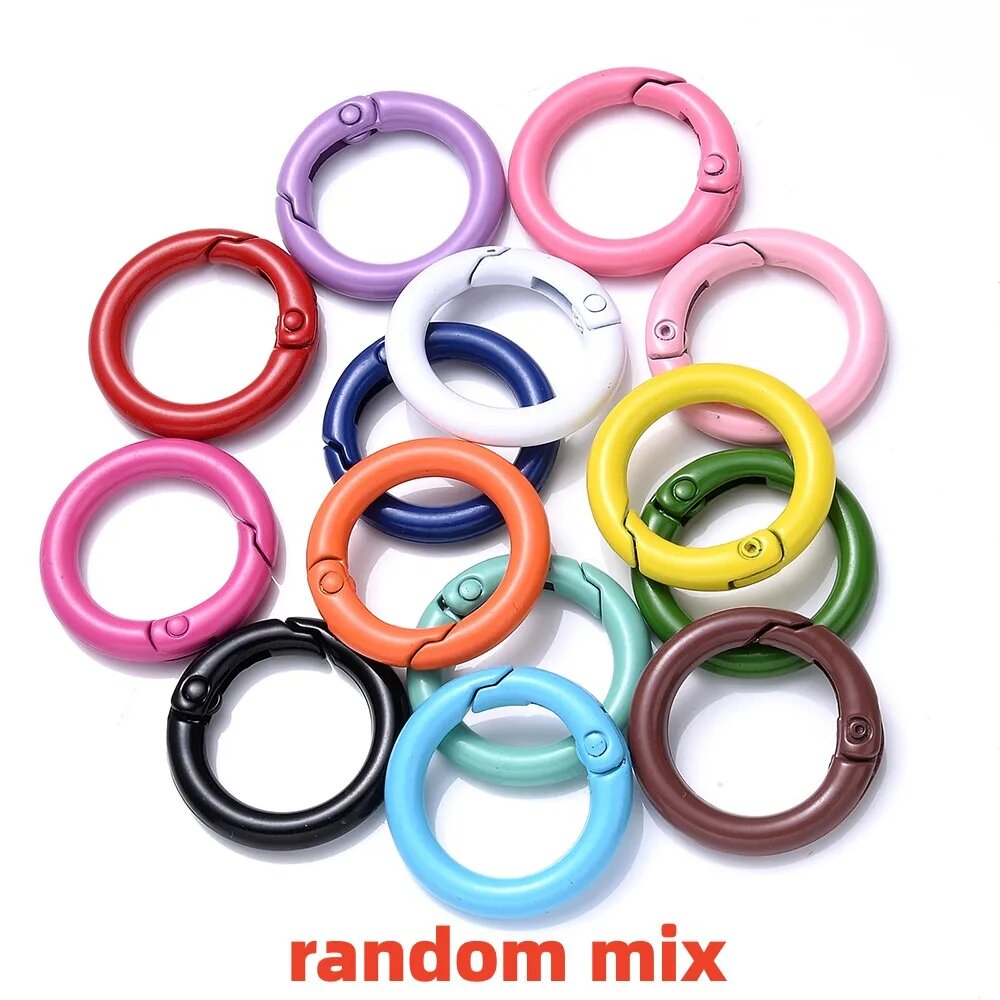 Металлические лобстеры 25 мм, цвет: random mix (5 шт)