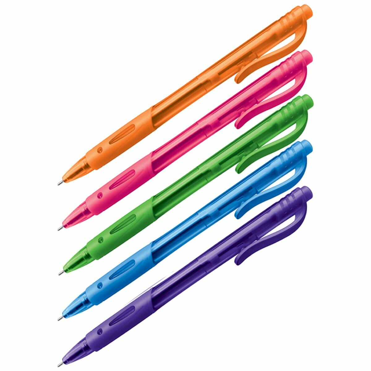 Ручка шариковая автоматическая OfficeSpace "Знак!" (0.5мм, синяя, масляная основа) (OBGP_21489), 1200шт.