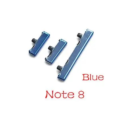 Кнопки громкости и питания для Samsung Note 8, синие