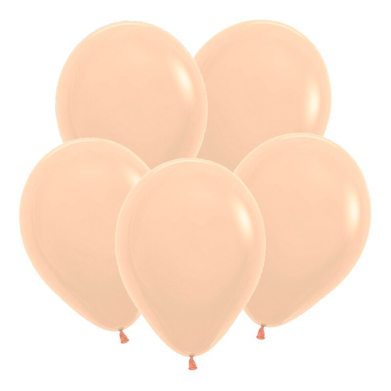 Воздушные шары Sempertex цвет Персик Малибу 100 шт, S 5' Пастель Матовые