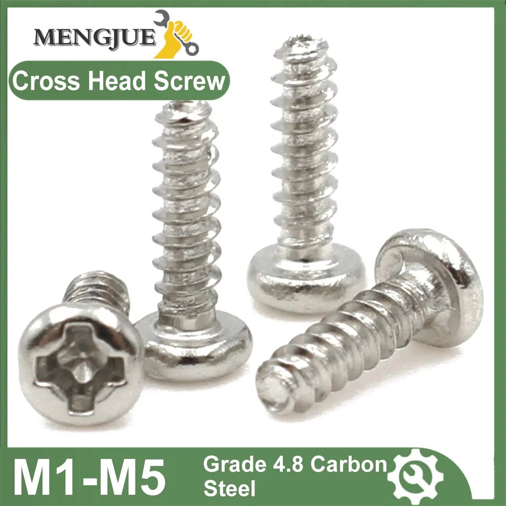 Менджуэ саморезы из углеродистой стали 100 шт. M2.3 (100pcs), 7mm
