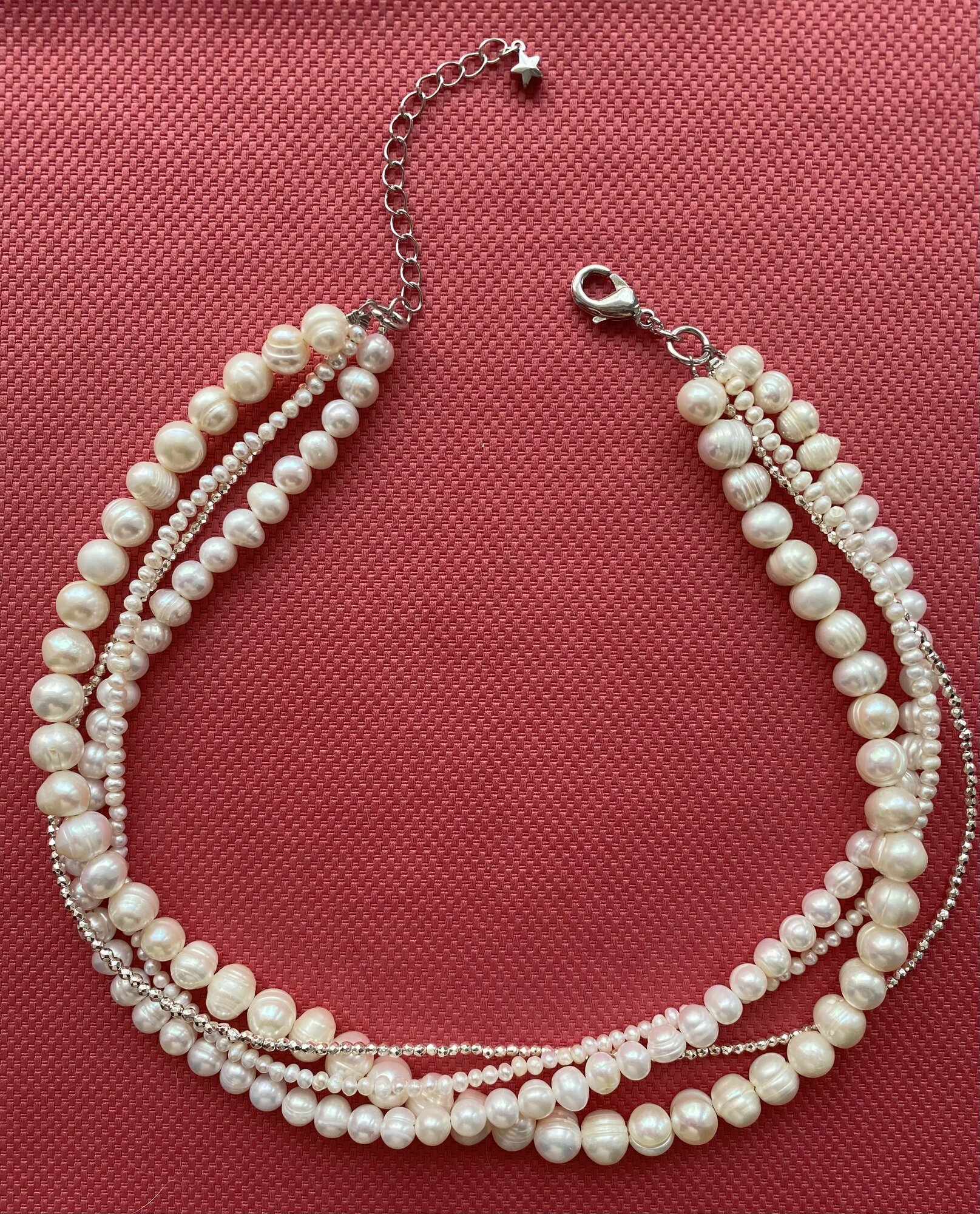 Колье, жемчуг культивированный