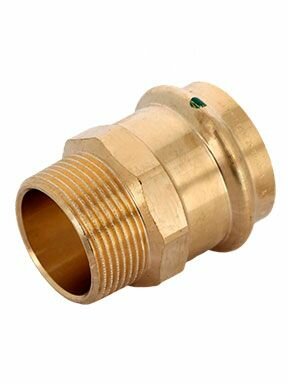 Муфта пресс Viega ф42 мм x НР 1 1/4" бронза Sanpress SC-Contur