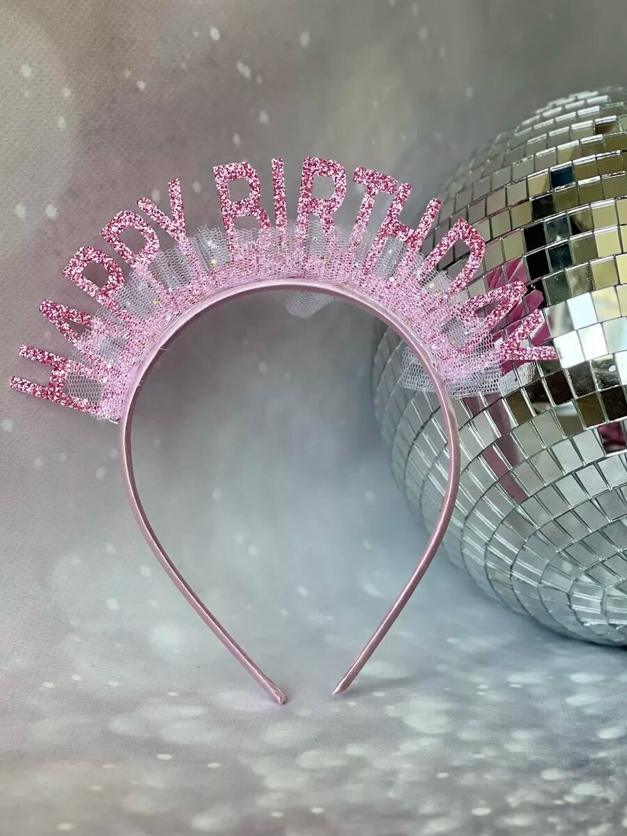 Ободок для волос День рождения Happy Birthday