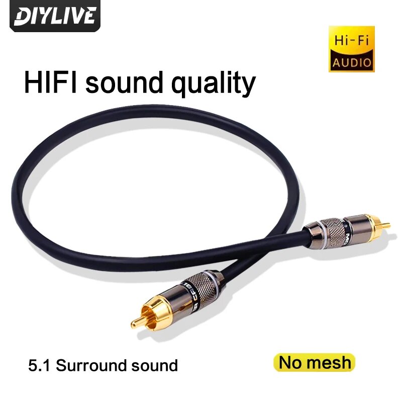 DIYLIVE Fever цифровой коаксиальный аудиокабель RCA-RCA One audio cable-RCA, 0,75 м