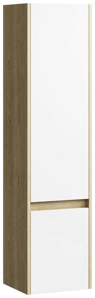 Шкаф-пенал Aqwella с двумя дверьми, цвет дуб балтийский