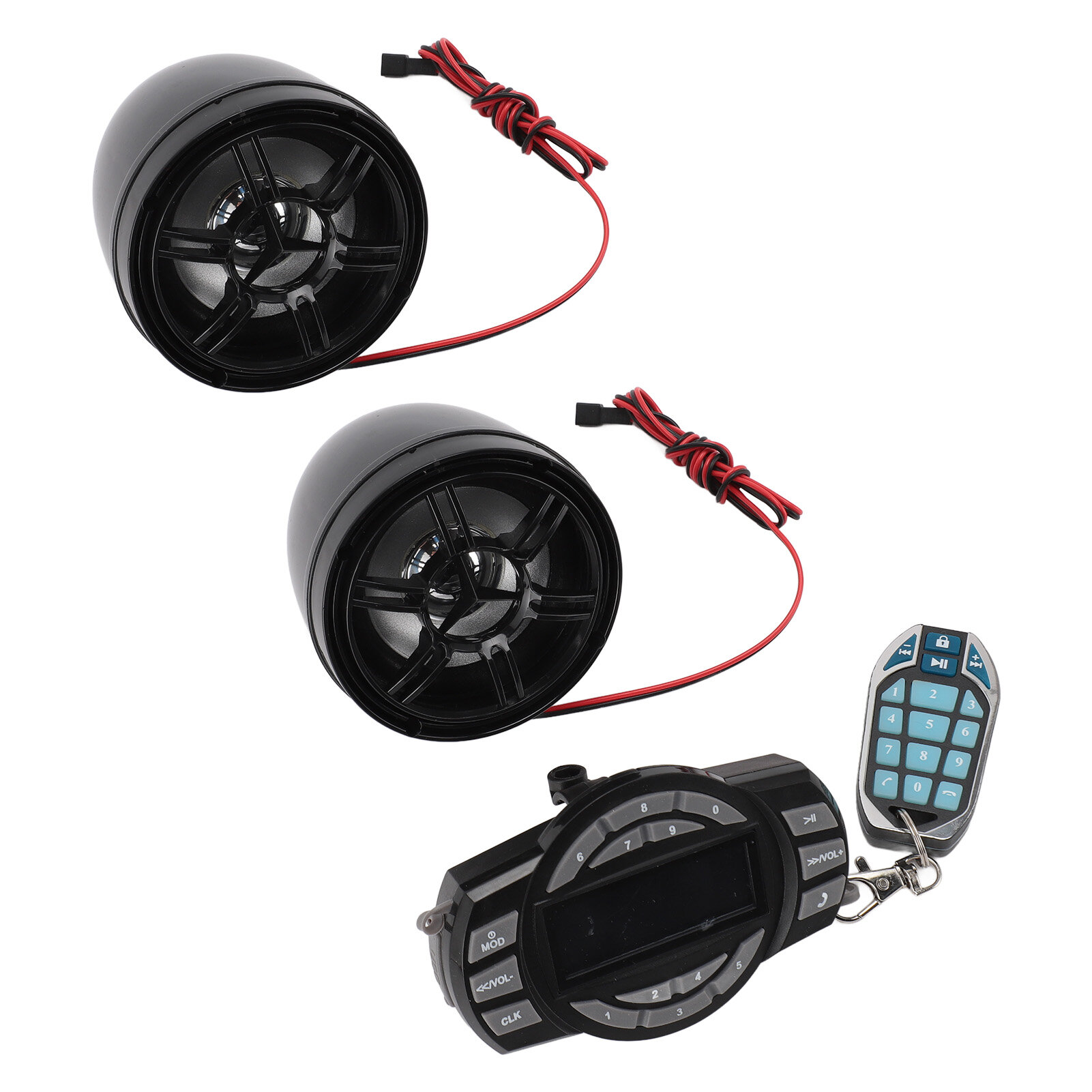 Колонки Для Мотоцикла: Водонепроницаемые 2x10Вт - Многофункциональное Управление Через Приложение Или USB/SD Антиугонная Защита For Мотоциклистов И Автолюбителей