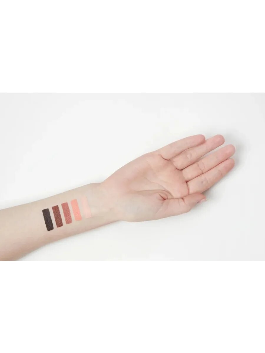 Палетка теней TOPFACE PRO PALETTE EYESHADOW 015, коричневый цвет — фото 1