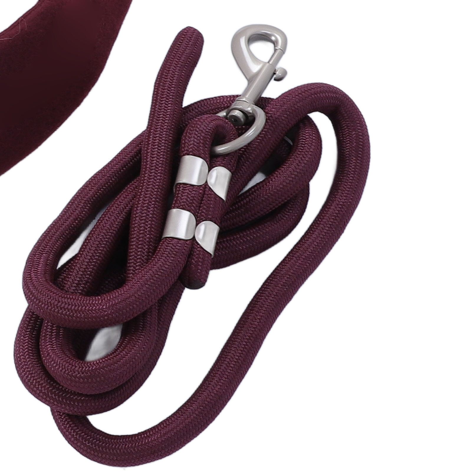 Набор для недоуздка для лошадей, предотвращающий натирание, регулируемый недоуздок для обучения лошадей с поводком 2 м для ежедневной дрессировки, винно-красный, размер L