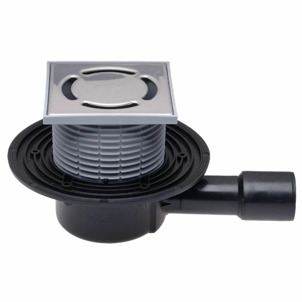 HL 510N Трап без "сухого" сифона для внутренних помещений DN40/50 горизонтальный 123х123/115х115мм