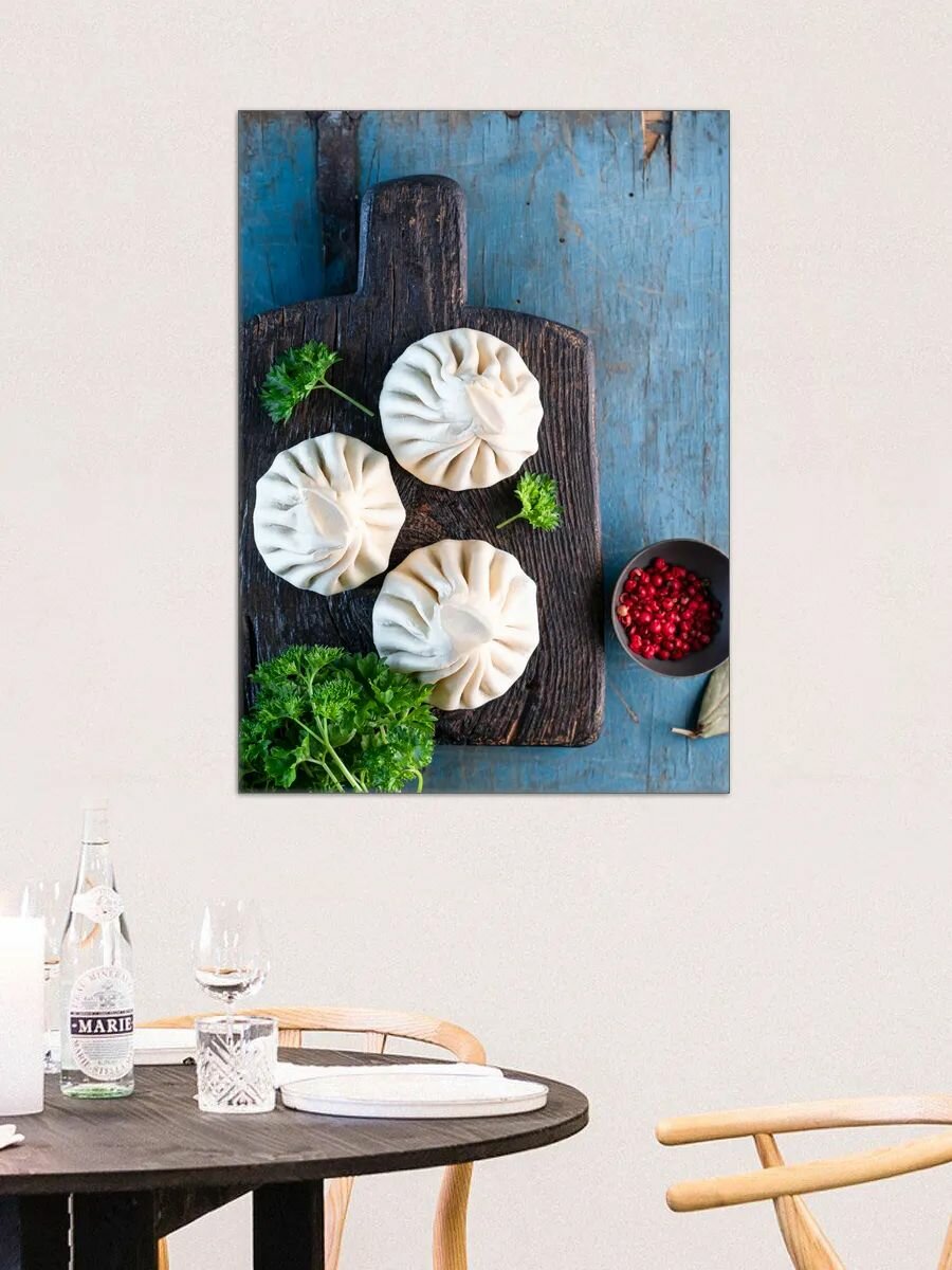 Картина на стену "Хинкали", 50х70 см