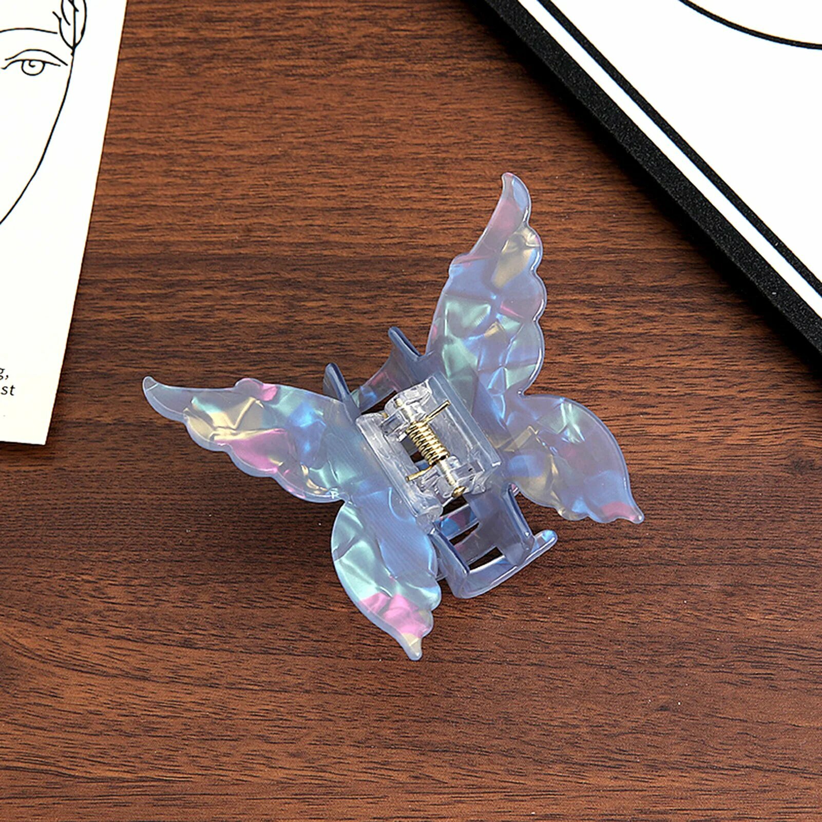 FORSEVEN Hair Jewelry Ацетатные заколки-бабочки