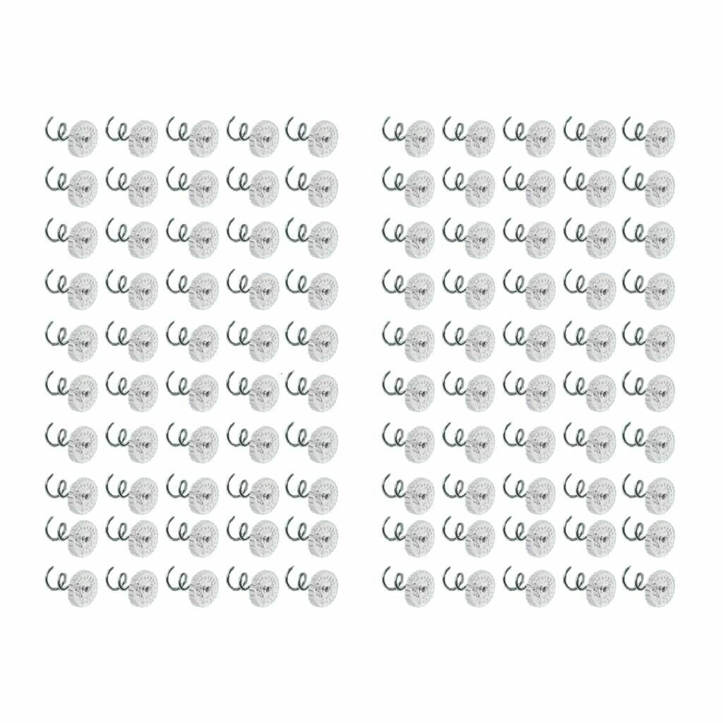 1 коробка по 100 шт, держатель для диванной ткани лоскутного одеяла с витым гвоздем-маленькая упаковка из шт