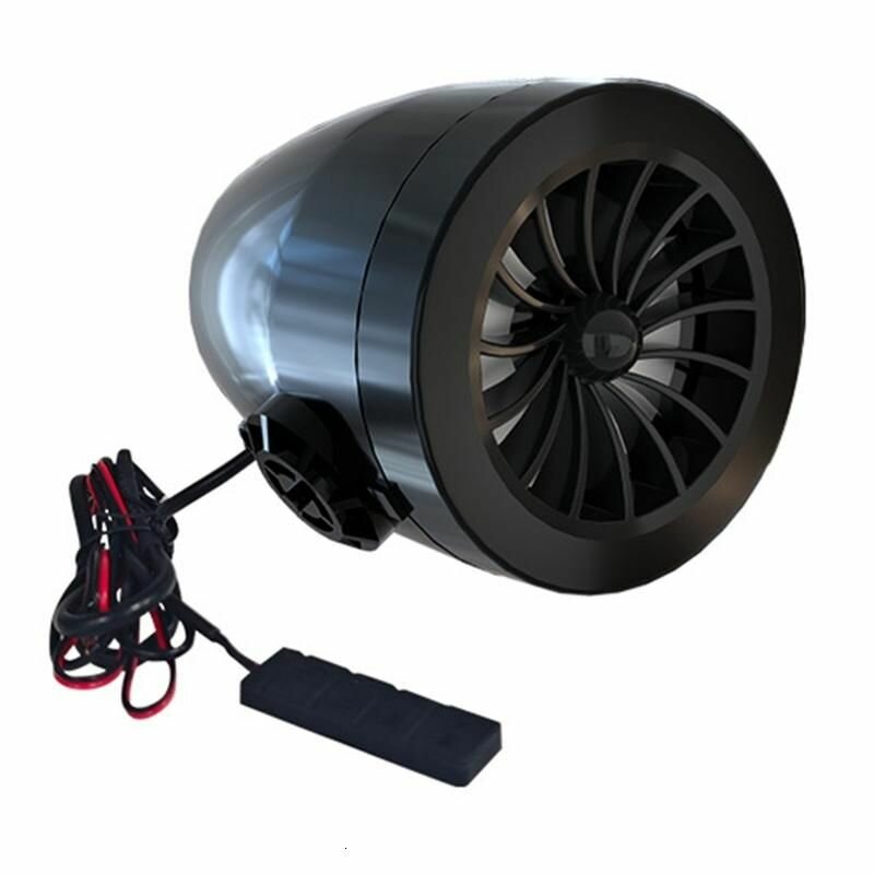 Универсальная акустическая система для мотоциклов и электровелосипедов с USB-портом, усиленными басами и защитой от непогоды, Черный - Одиночный динамик