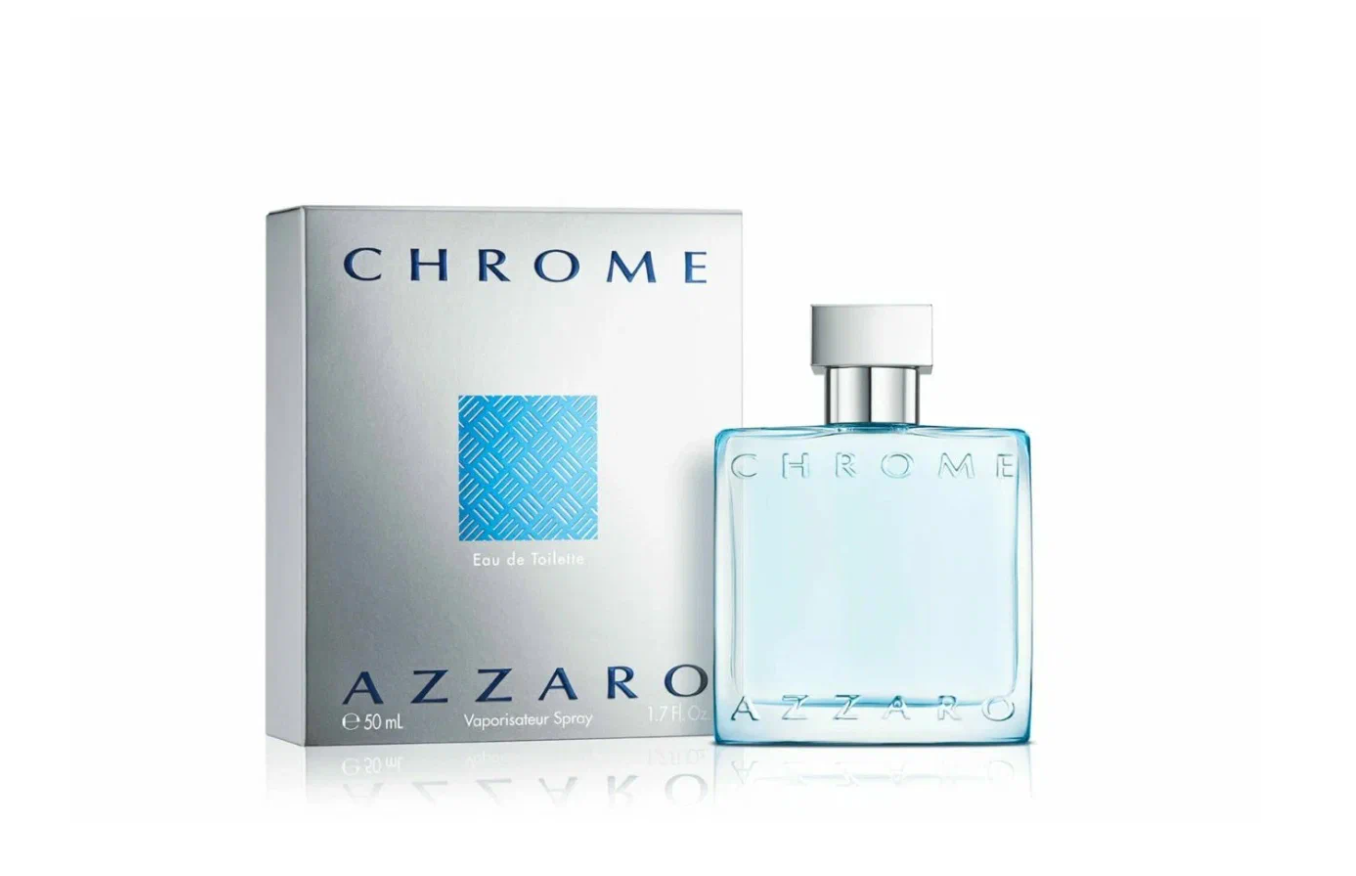 Туалетная вода Azzaro Chrome 50 мл, цитрусовый, фужерный аромат — фото 1