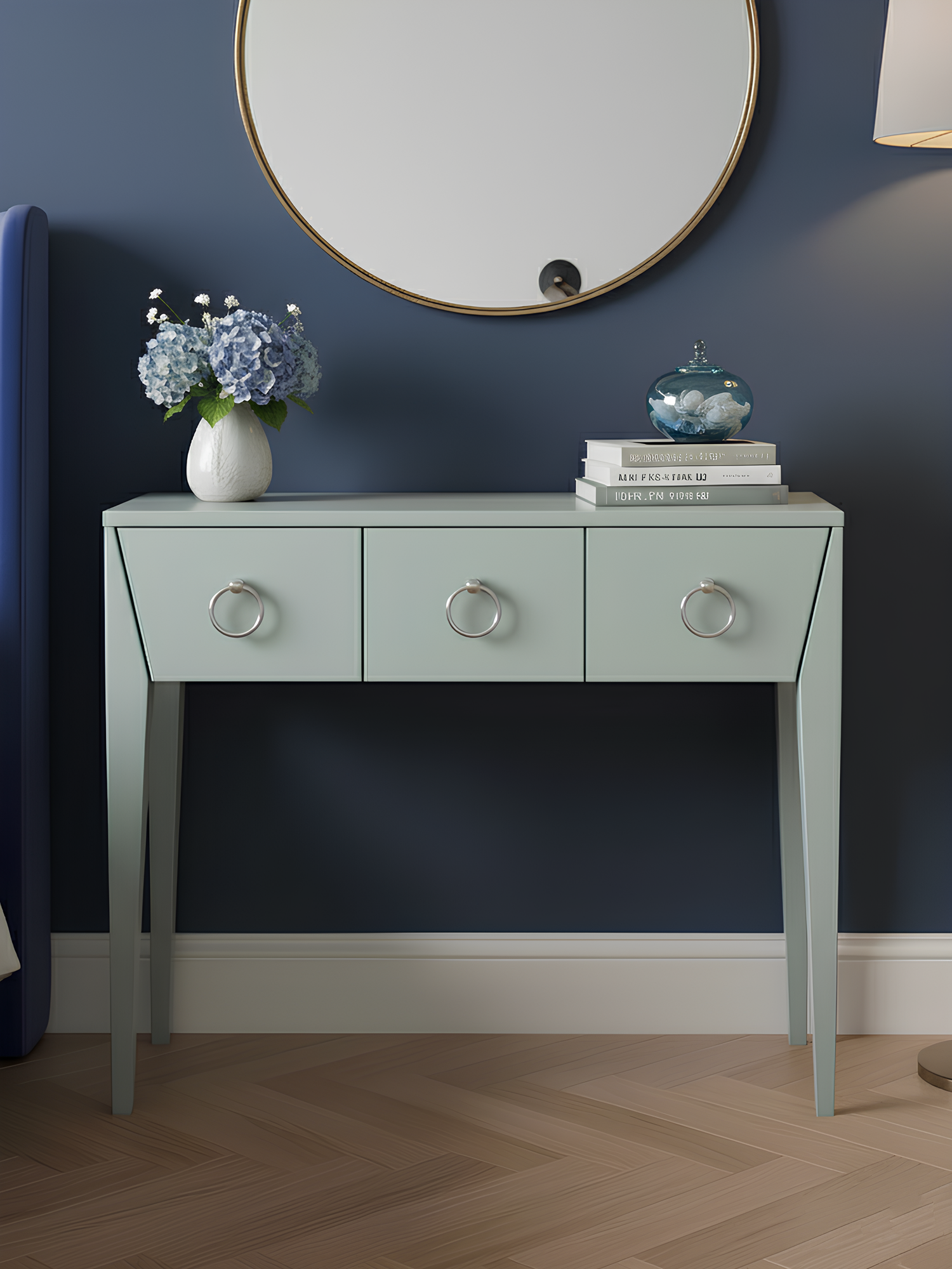 Консольный столик GARRET, серый, с ящиком, МДФ, 90,5 см x 35,5 см