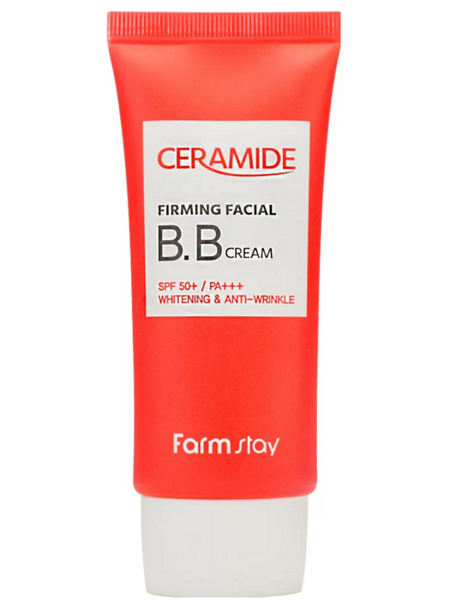 Укрепляющий ВВ-крем FarmStay Ceramide Firming Facial BB Cream SPF50+ PA+++, с керамидами, 50 г